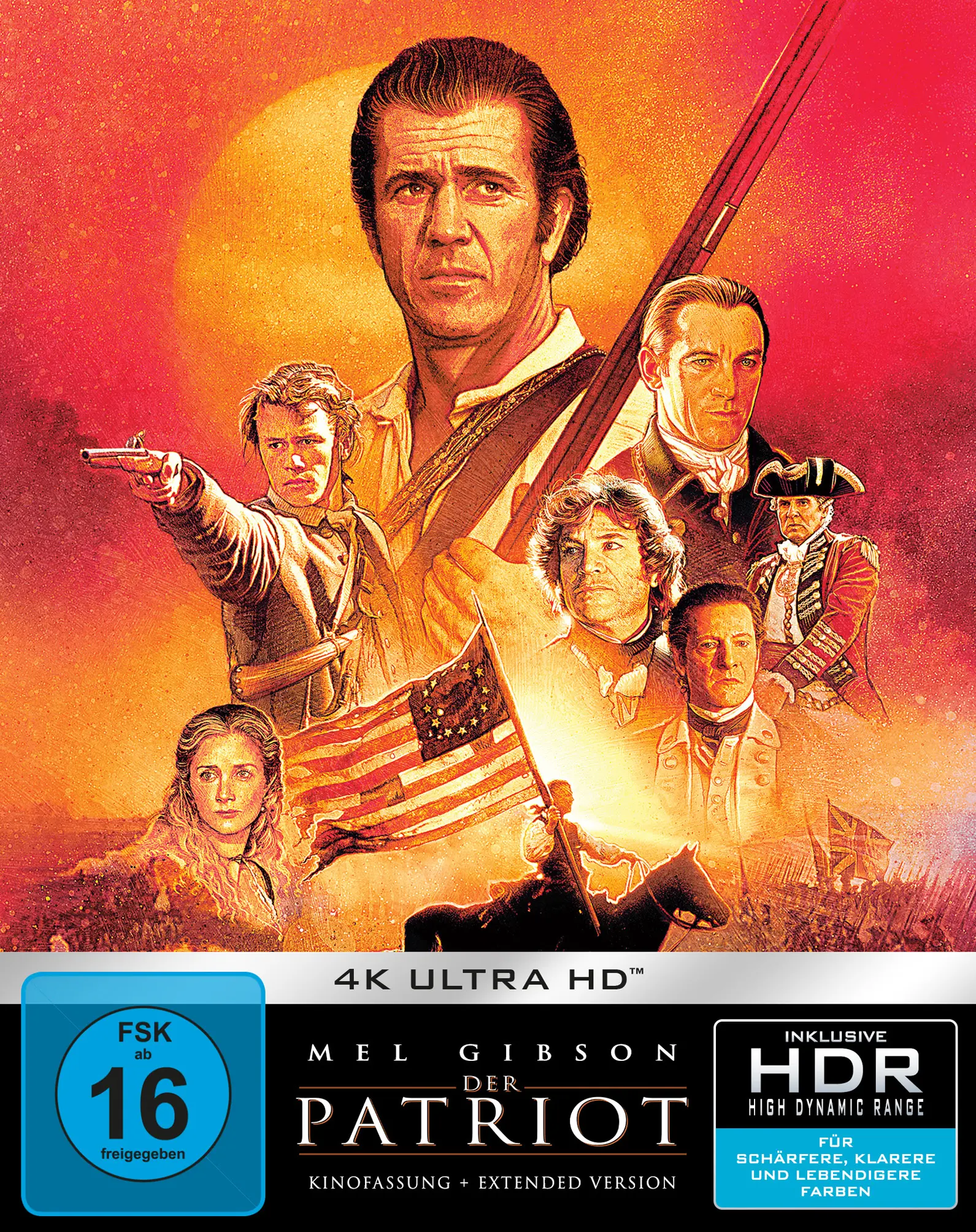 Der Patriot - Extended Version & Kinofassung (Steelbook, 2 4K-UHDs ...